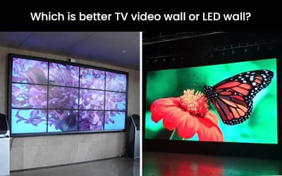 Which is better TV video wall or LED wall?