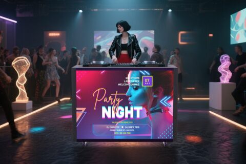 LED DJ Booth - Custom, Portable & Pro Designs for Events