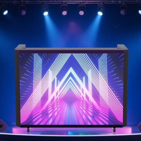 LED Screen DJ Booth With Drawer | Pro, Portable & Plug-and-Play