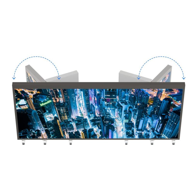 LED Foldable DJ Booth | Folds Compact to Fit in a Car