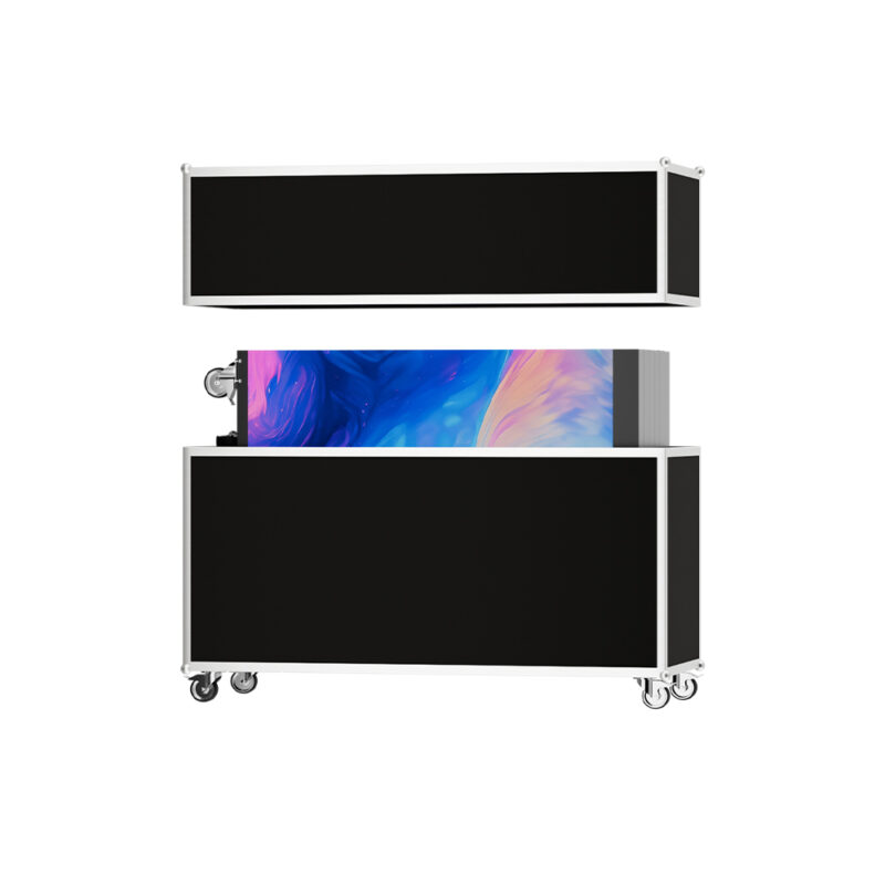 LED Fully Folding DJ Booth | 6-Fold Design for Events